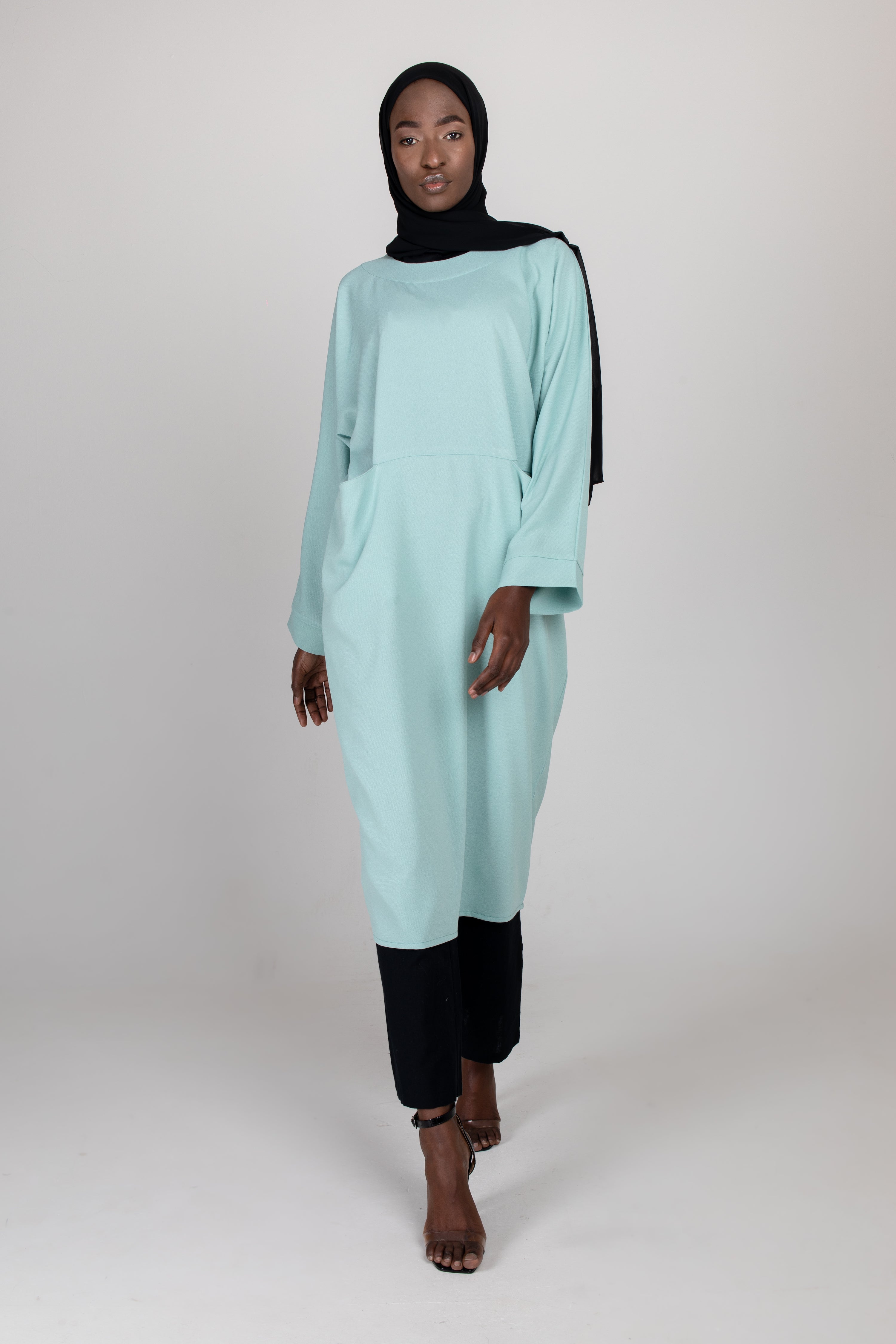 Mint Tunic Dress – Malikaat